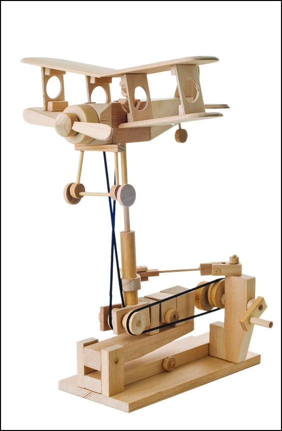 The Tree House Shop; The Bi Plane Self Assembly Automaton Kit